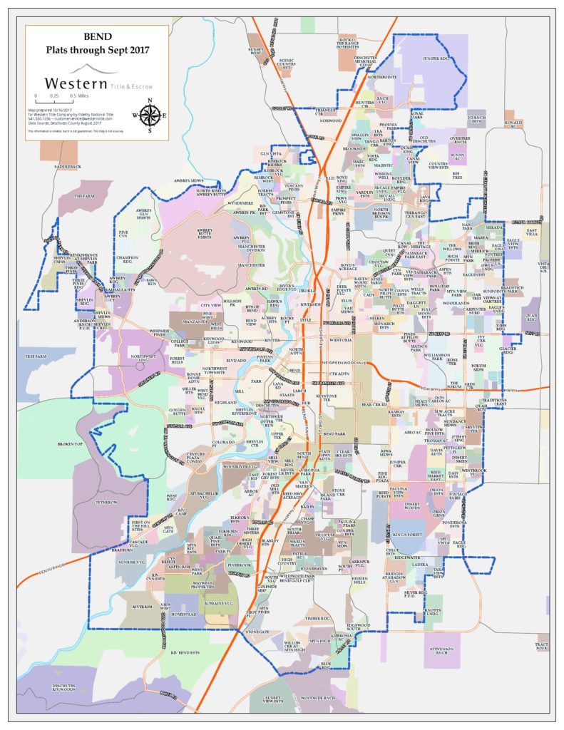 Bend Street and Neighborhood Map - Oregon High Desert Lifestyle